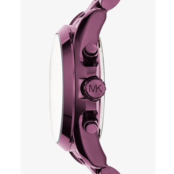 Michael Kors | Accessories | Michael Kors Purple And Black Bradshaw ...